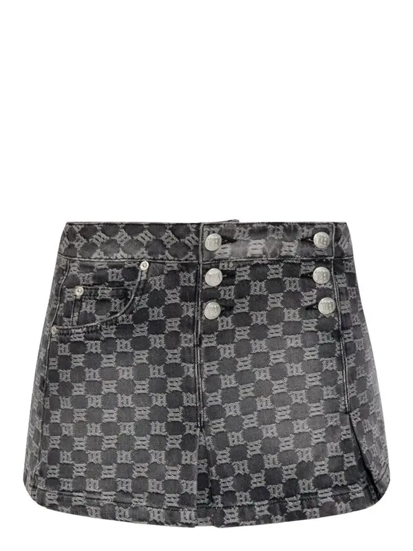 MISBHV Monogram Mini Skirt - Grey