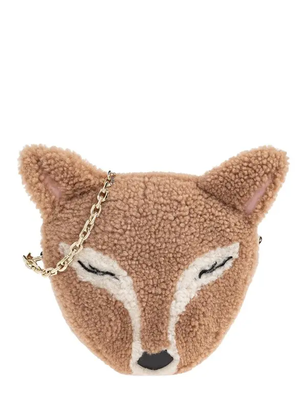 JIMMY CHOO Soft Fox Mini Shoulder Bag - Beige
