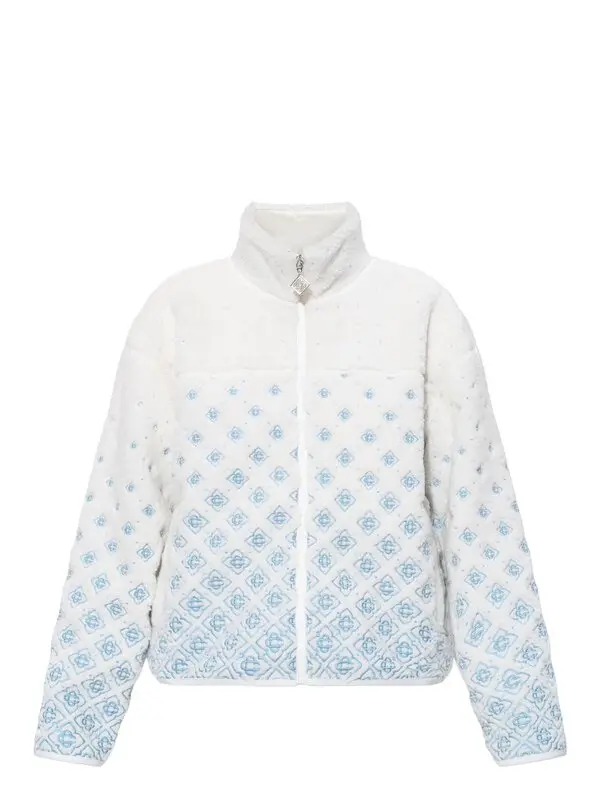 Casablanca Monogram Fleece - White