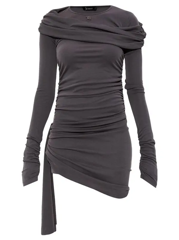 MISBHV Draped Dress - Grey