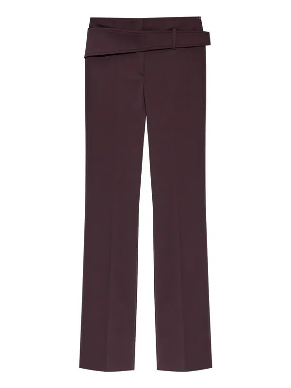 Sportmax Creased Trousers - Burgundy
