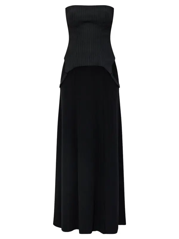 MISBHV Off-shoulder Maxi Dress - Black
