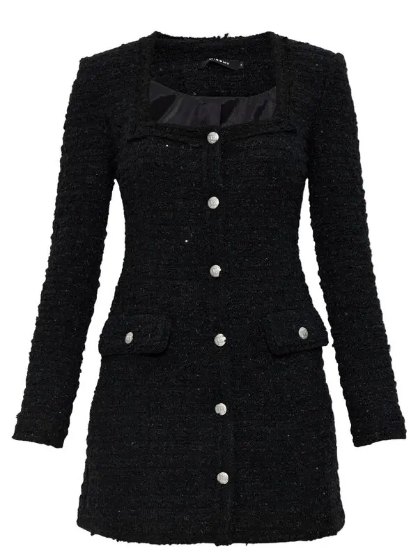 MISBHV Tweed Mini Dress - Black