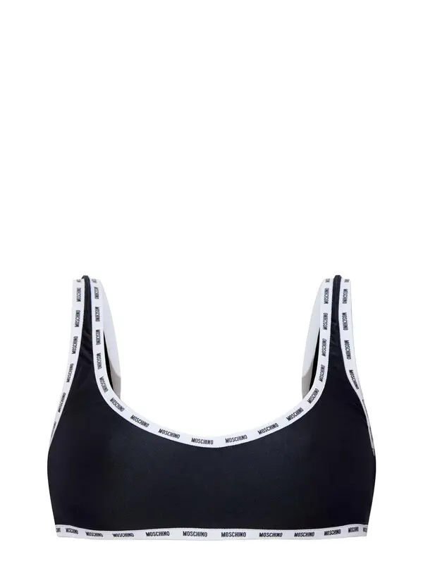 Moschino Bikini Top - Black