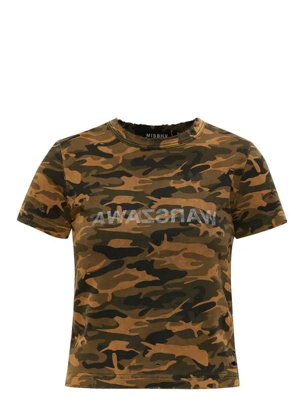MISBHV Camo Fitted T-shirt - Brown