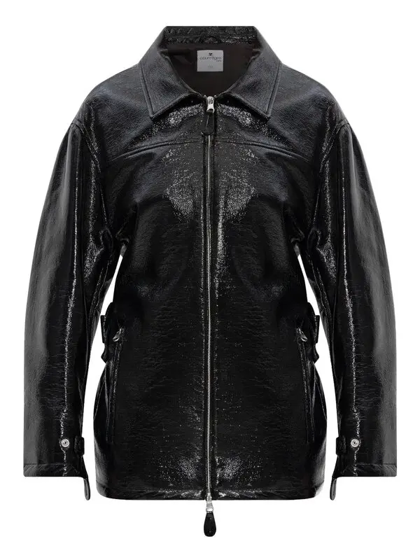 COURREGES Lacquered Jacket - Black