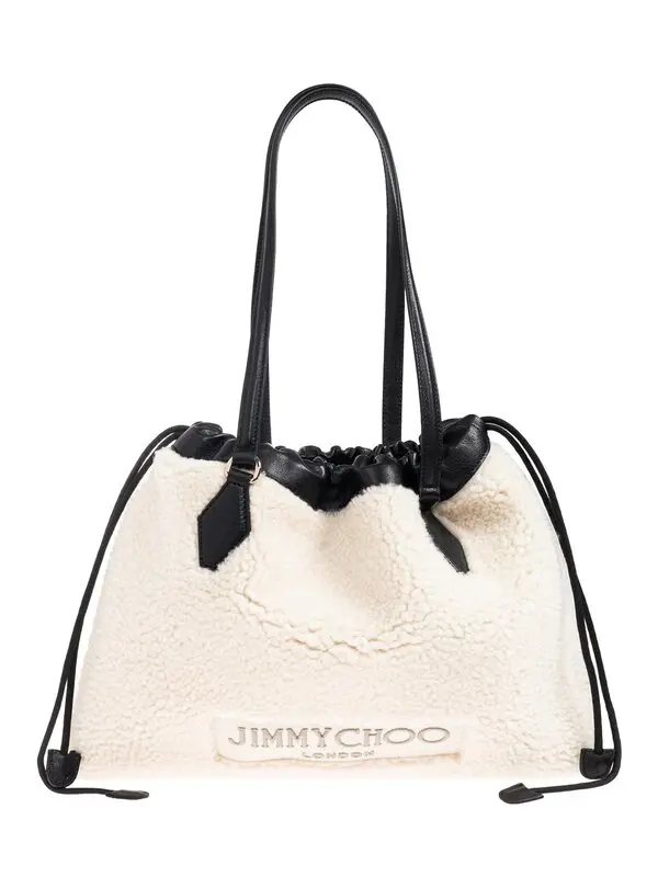 JIMMY CHOO Drawstring Bag - Cream
