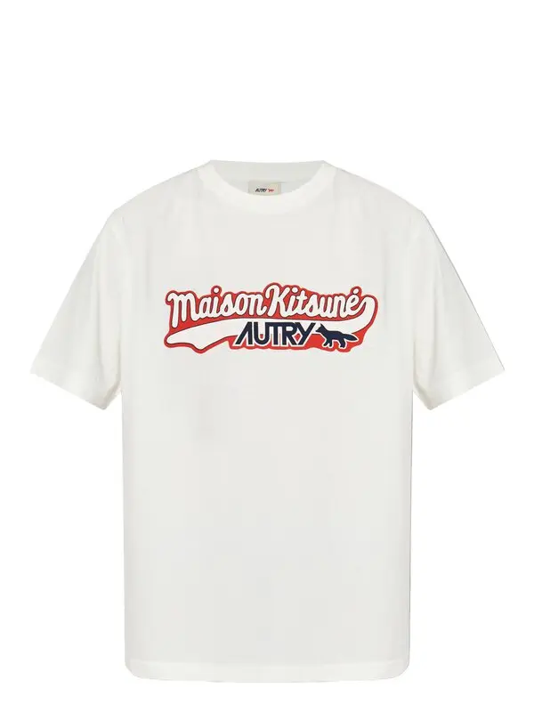 AUTRY Auntry X Maison Kitsuné Cotton T-shirt - White