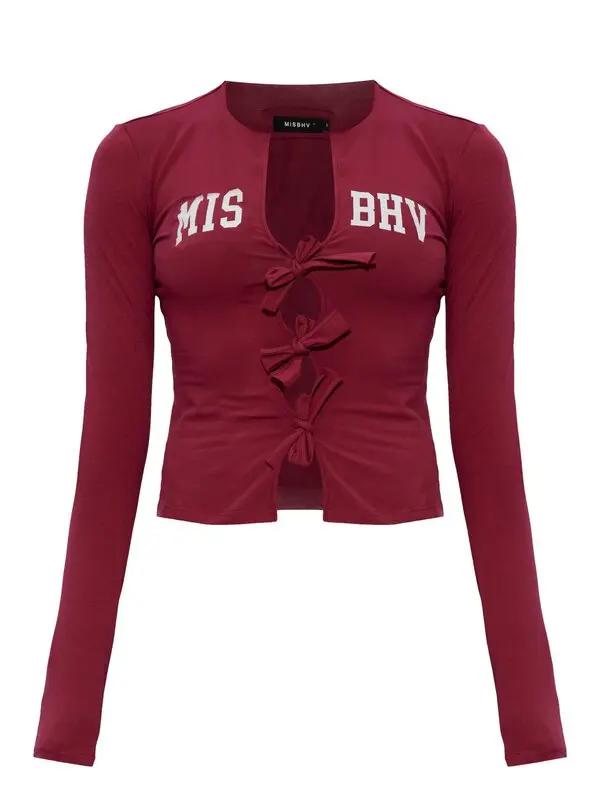 MISBHV Logo Top - Burgundy
