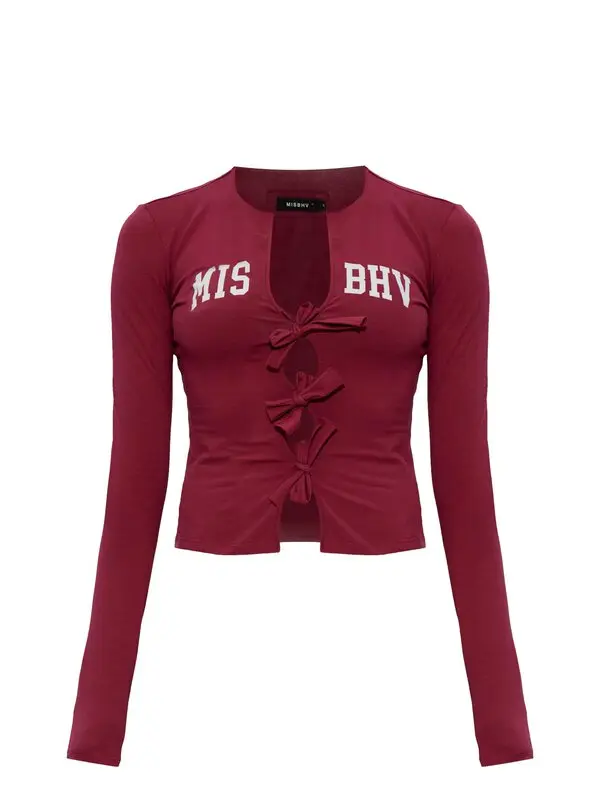 MISBHV Logo Top - Burgundy