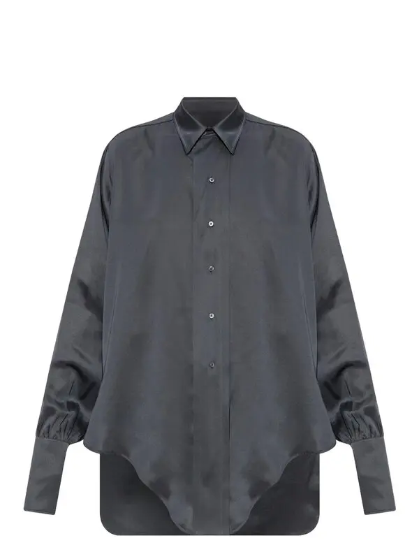 MAISON MARGIELA Satin Button-down Shirt - Grey