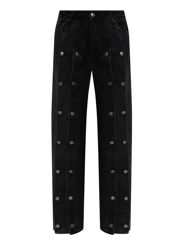 ROTATE BY BIRGER CHRISTENSEN Buttoned Jeans - Black