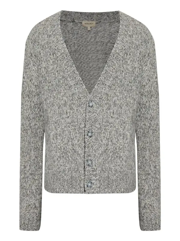 Woolrich Cardigan Mélange Knit - Grey