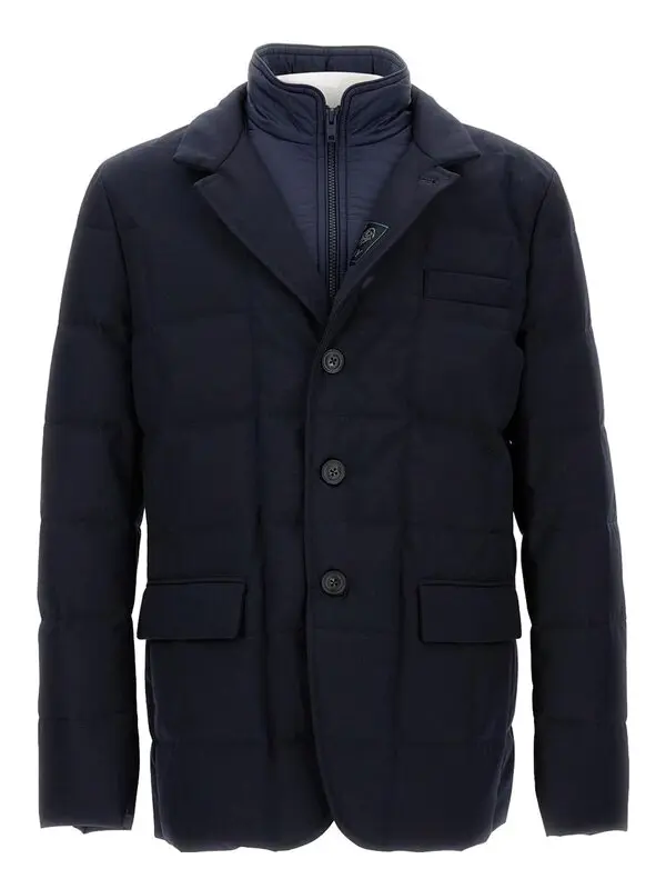 FAY Lightly Padded Jacket - Blue