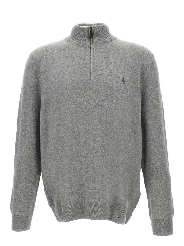 Polo Ralph Lauren Ribbed Wool Pullover - Grey
