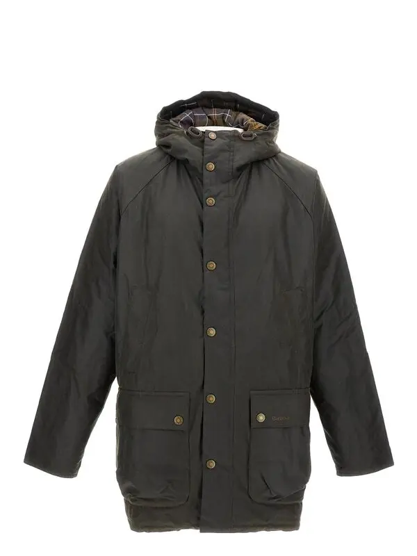 Barbour Bedale Wax Parka - Green