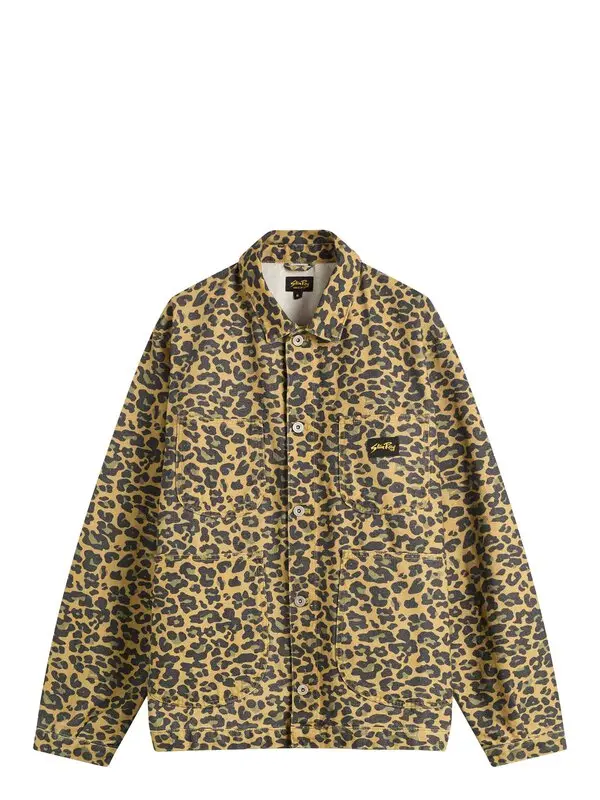 STAN RAY Coverall Jacket - Washed Leopard Camo Duck