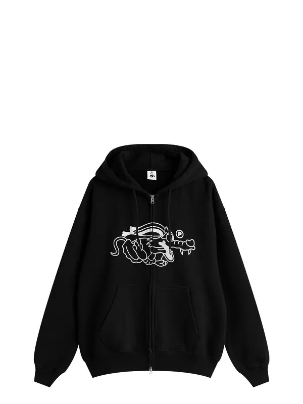 PAWA SPEED SPORTS Doggo Zip Hoodie - Black