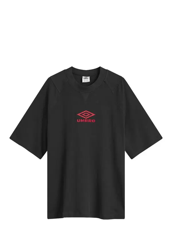UMBRO Iconic Boxy T-shirt - Black/chili Pepper
