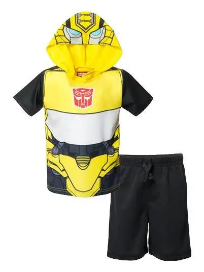 TRANSFORMERS Cosplay T-shirt And Shorts Set - Bumblebee Yellow