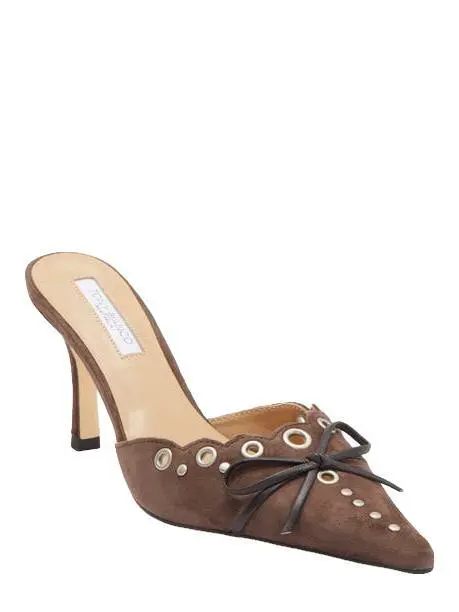 TONY BIANCO Shae Pointed Toe Mule - Espresso Suede