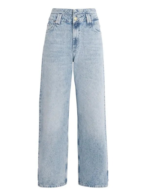Claudie Pierlot Acid Wash Straight Leg Jeans - Blue