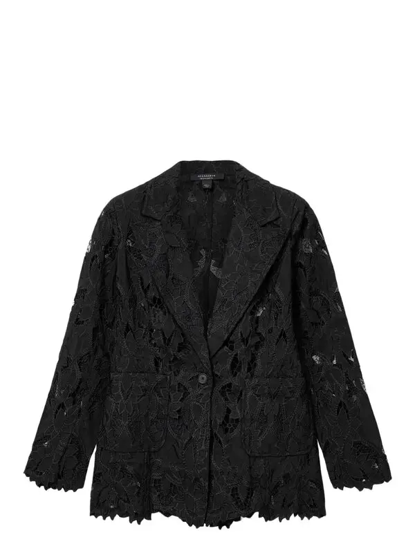 ALLSAINTS Charli Embroidered Blazer - Black