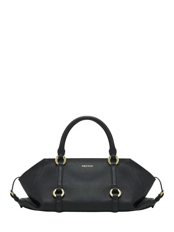 Alexander McQueen Leather Farringdon Top-handle Bag - Black