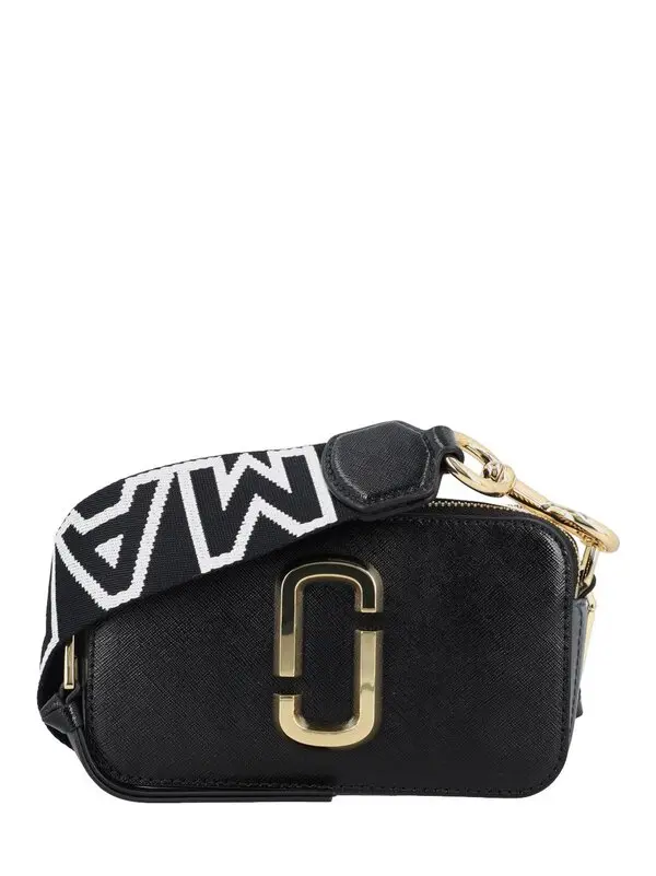 Marc Jacobs Snapshot Saffiano Leather Bag - Black