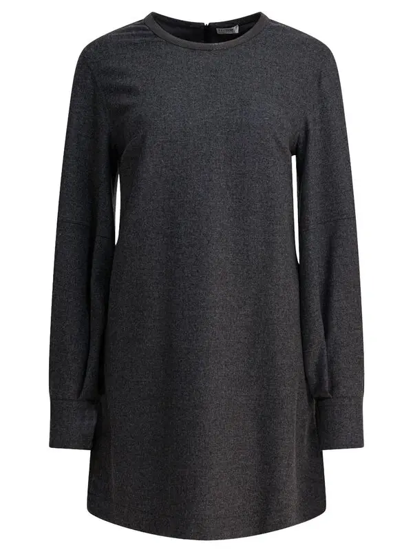 Brunello Cucinelli Wool And Cashmere Dress - Grey