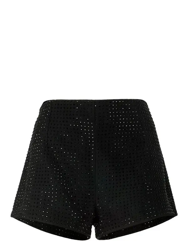 Pinko Rhinestone Embellished Shorts - Black