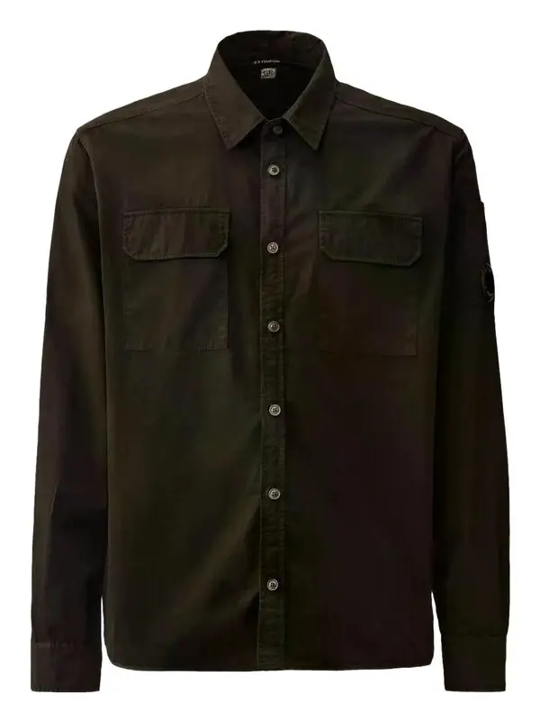 C.P. COMPANY Pocket Detail Shirt - Black
