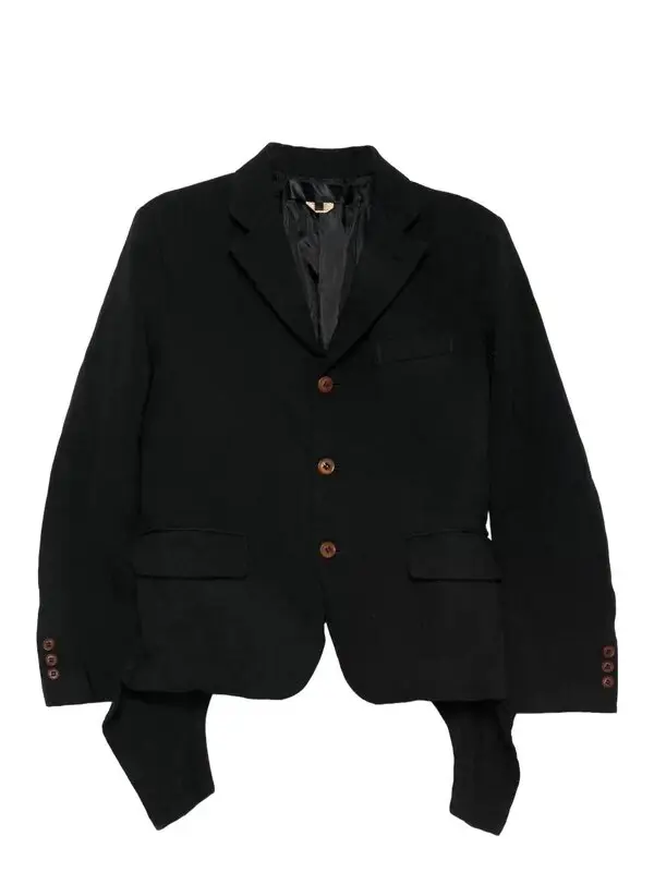 Comme Des Garçons Single-breasted Blazer - Black