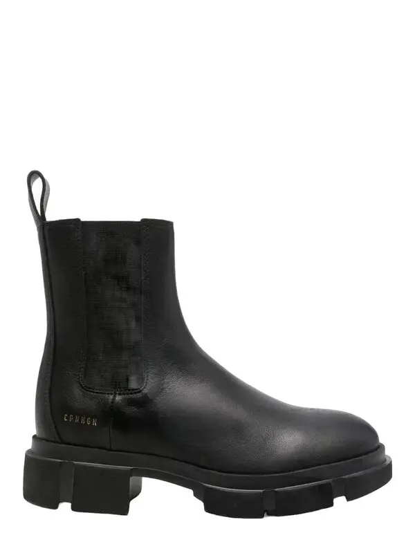 SUMMERY COPENHAGEN Elasticated-side Chelsea Boots - Black