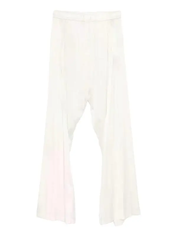 JULIUS Pintuck-detail Trousers - Neutrals