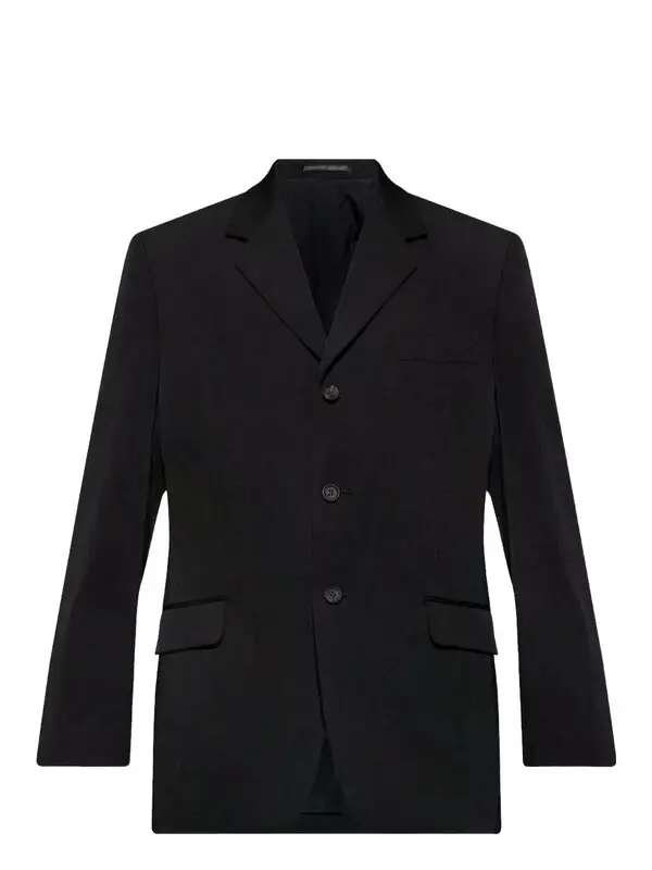 Yohji Yamamoto Single-breasted Blazer - Black