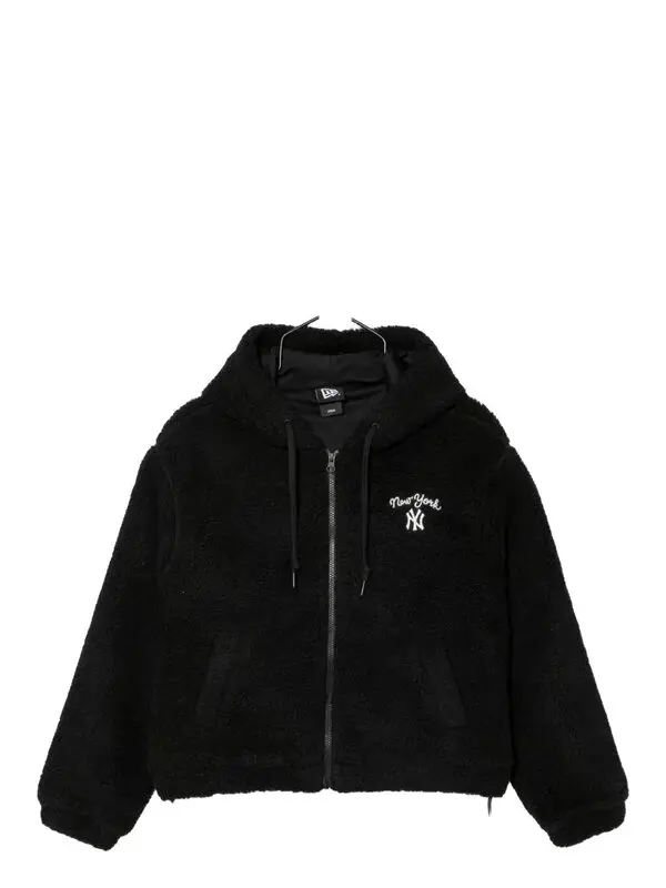 New Era Logo Fleece Jacket - Black