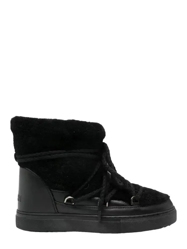 Inuikii Lace-up Shearling Boots - Black