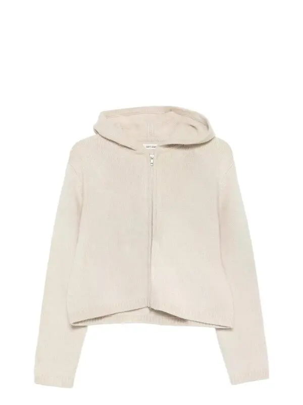 Soft Goat Chunky Cashmere Hoodie - Neutrals