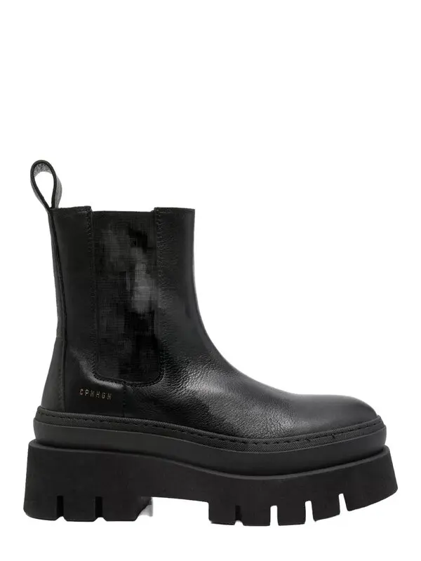 SUMMERY COPENHAGEN Pull-tab Chelsea Boots - Black