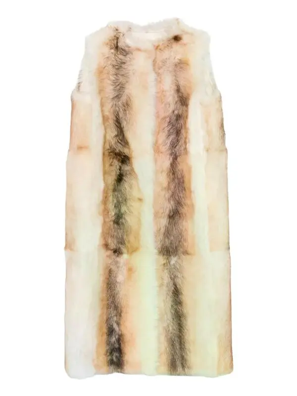 YVES SALOMON Lamb Shearling Gilet - Neutrals
