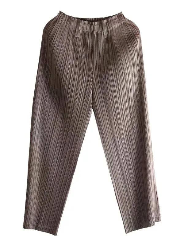 Issey Miyake Pleated Trousers - Brown