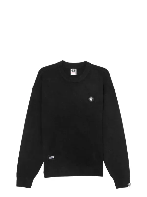 AAPE BY *A BATHING APE® Logo-patched Sweatshirt - Black