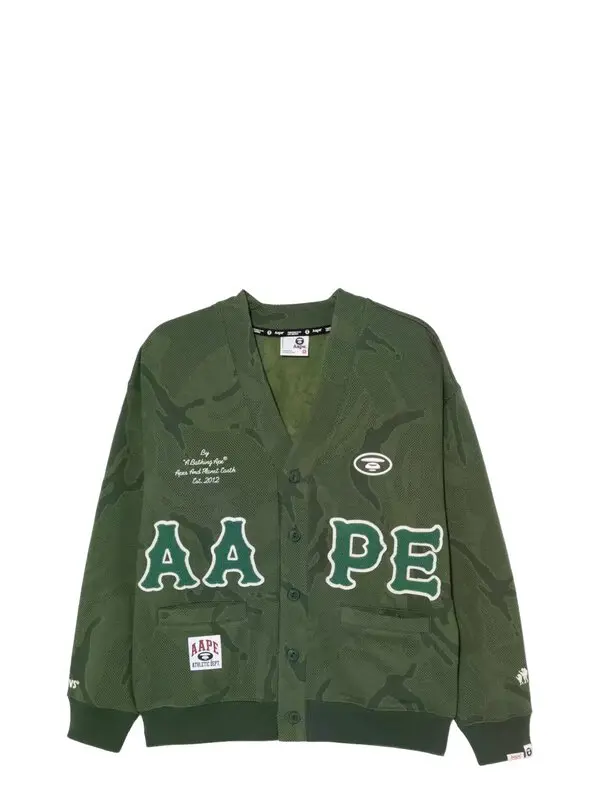 AAPE BY *A BATHING APE® Camouflage Sweatshirt With Logo Appliqu - Green