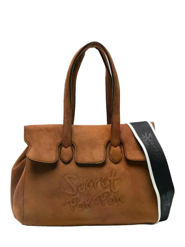 SECRET PON-PON Monica Tote Bag - Brown