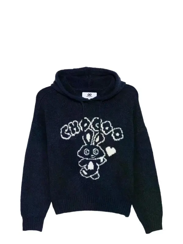 CHOCOOLATE Graphic-print Hoodie - Blue