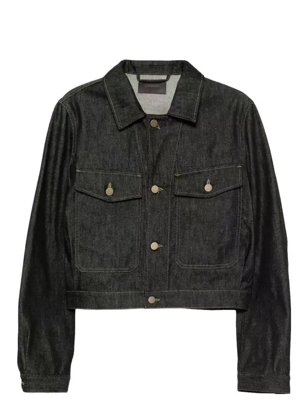 LEMAIRE Cropped Denim Jacket - Black