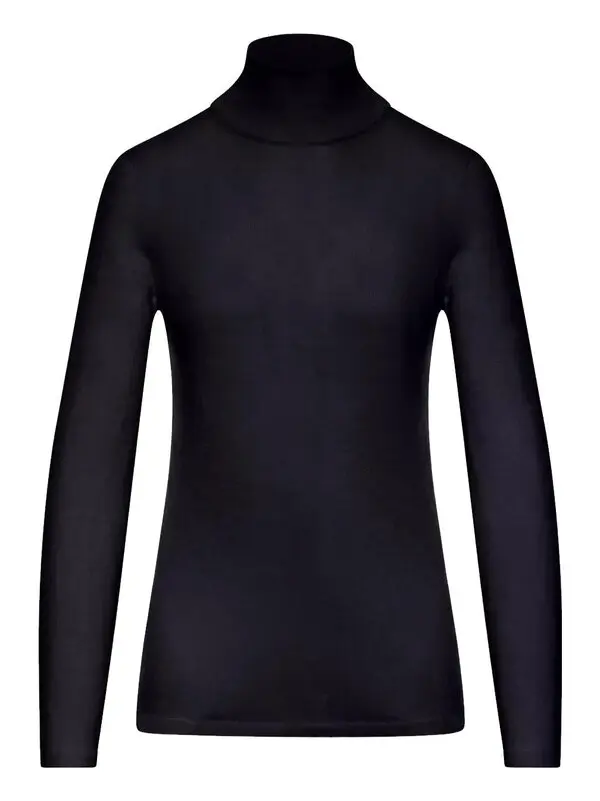 Max Mara Cashmere Roll-neck Sweater - Black