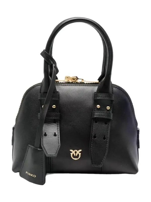Pinko Buckle-detailing Shoulder Bag - Black