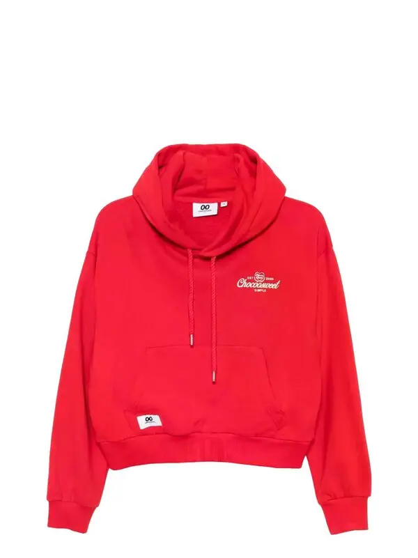 CHOCOOLATE Logo-embroidered Hoodie - Red